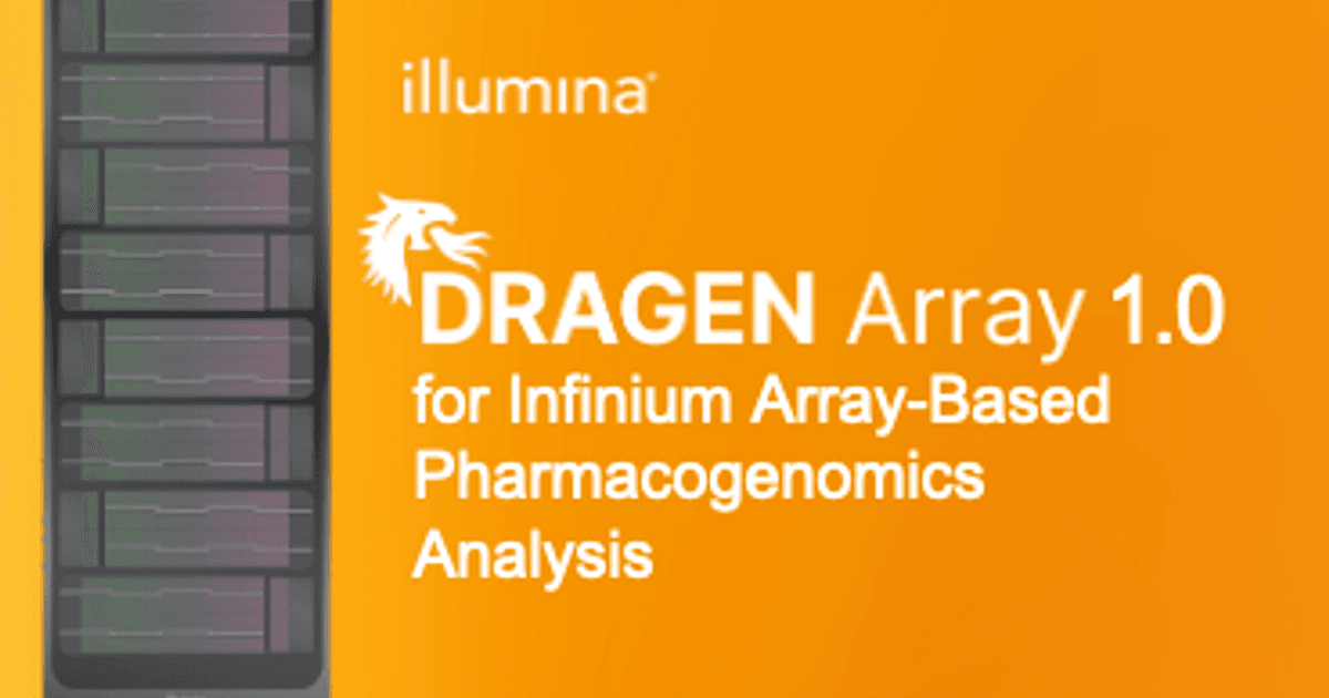 Illumina | Introducing DRAGEN™ Array 1.0 for Infinium™ Array-Based…
